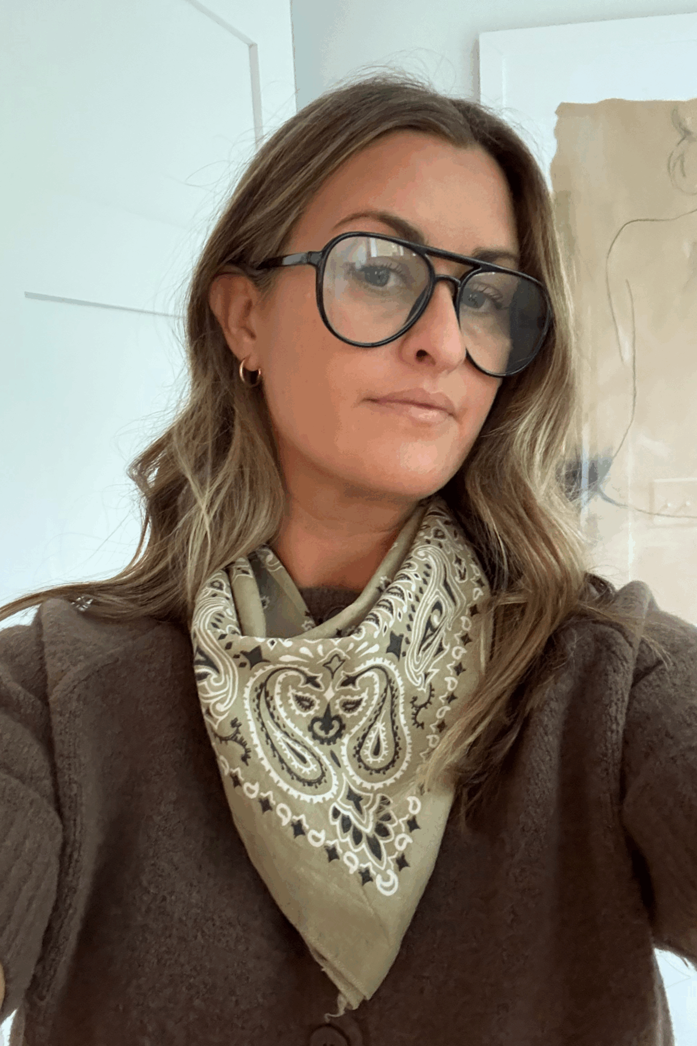 The Knit Triangle Bandana Scarf • Heirloomed Blog